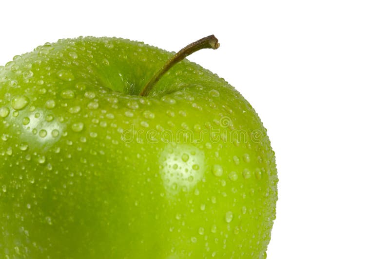 Wet Green Apple stock image. Image of smith, vibrant, macro - 1834265