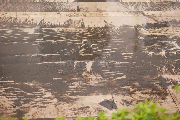 Wet Ground Surface with Mud Patterns on a Cloudy Day Stock Image ...