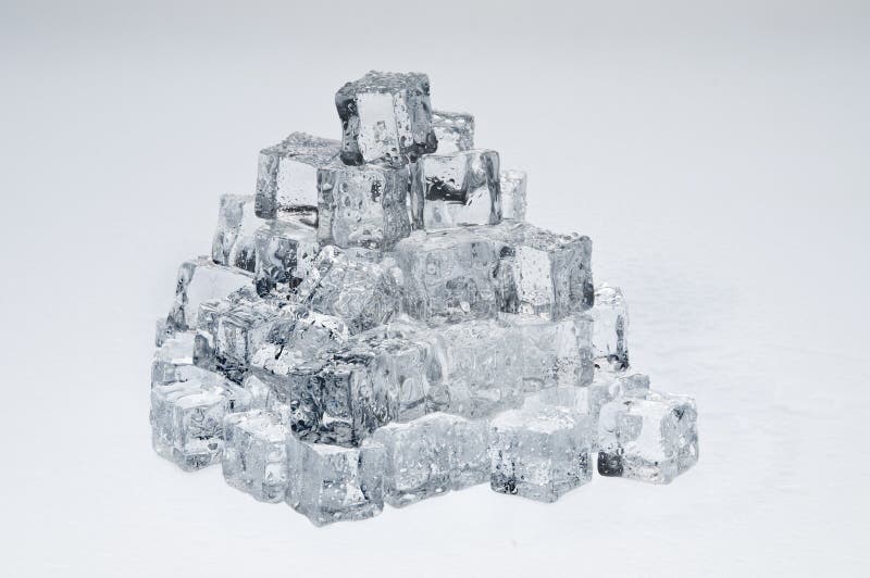 Wet ice cubes objects stock photo. Image of frost, solid - 16174266