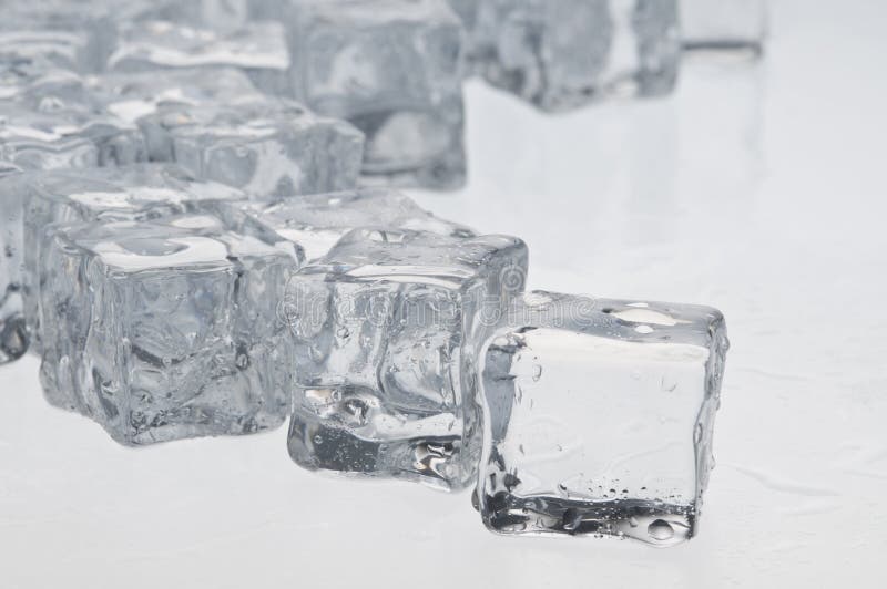 Wet ice cubes objects stock image. Image of cube, cold - 17442415