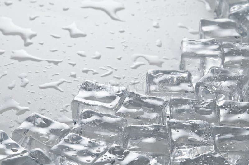Wet ice cubes objects stock image. Image of isolated - 18064385