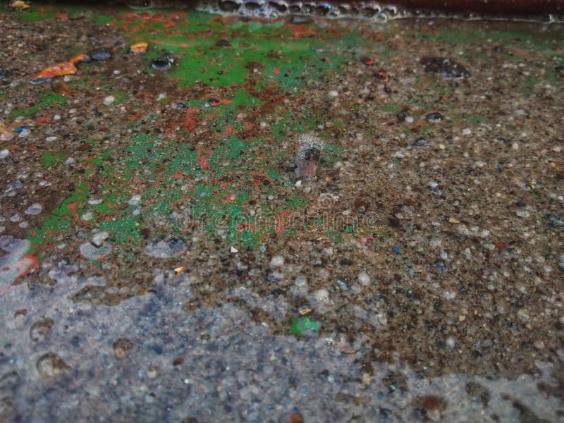 Wet Iron Plate Floor Texture on the Boat on the Kapuas River Stock ...