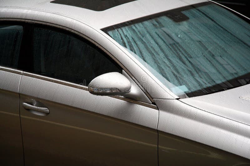 Wet Luxury Car stock photo. Image of german, mercedes - 1354750