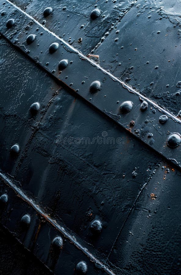 Wet Metal Surface with Water Droplets Stock Illustration - Illustration ...
