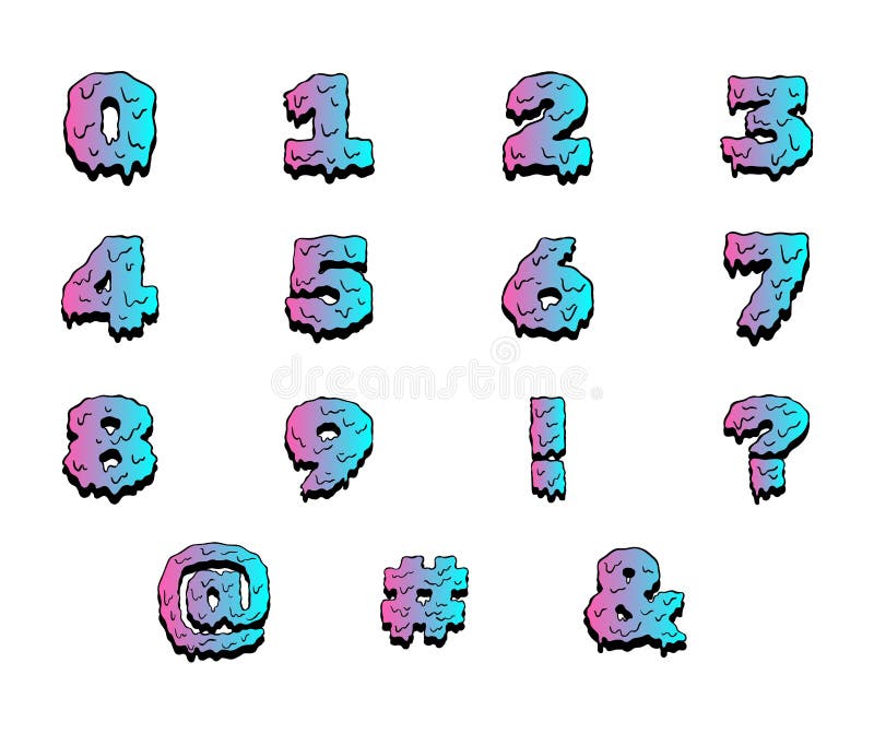 Paint Flow Font Cute Cartoon Stock Illustrations – 52 Paint Flow Font ...