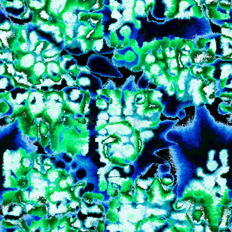 Wet Paint Seamless Pattern. Watercolor Stock Illustration ...