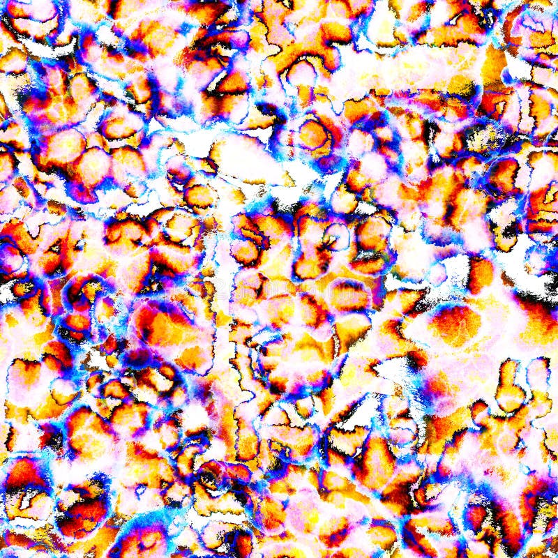 Wet Paint Seamless Pattern. Watercolor Stock Illustration ...