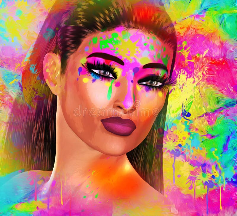 Splash Woman Stock Illustrations – 14,479 Splash Woman Stock ...