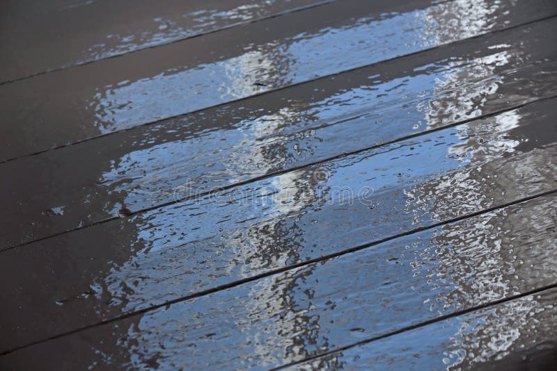 Wet Painted Floor Reflects Light from a Window Stock Photo - Image of ...