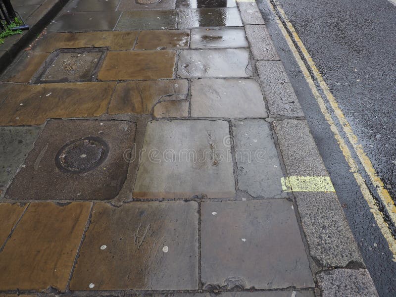 Wet pavement background stock photo. Image of textured - 161497610