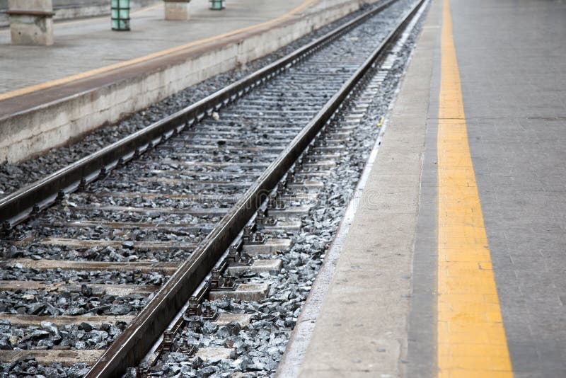 Railway Track and Platform stock image. Image of platform - 29772955
