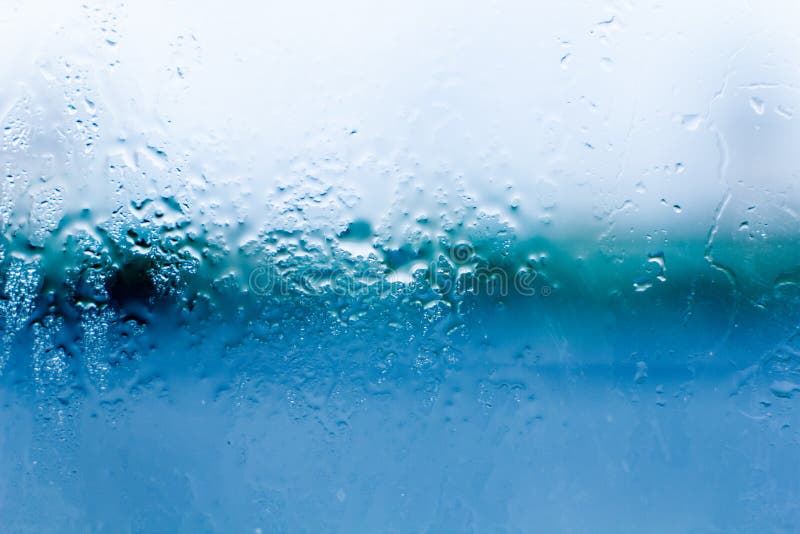 Wet, after the Rain, the Glass in the Window Stock Image - Image of ...