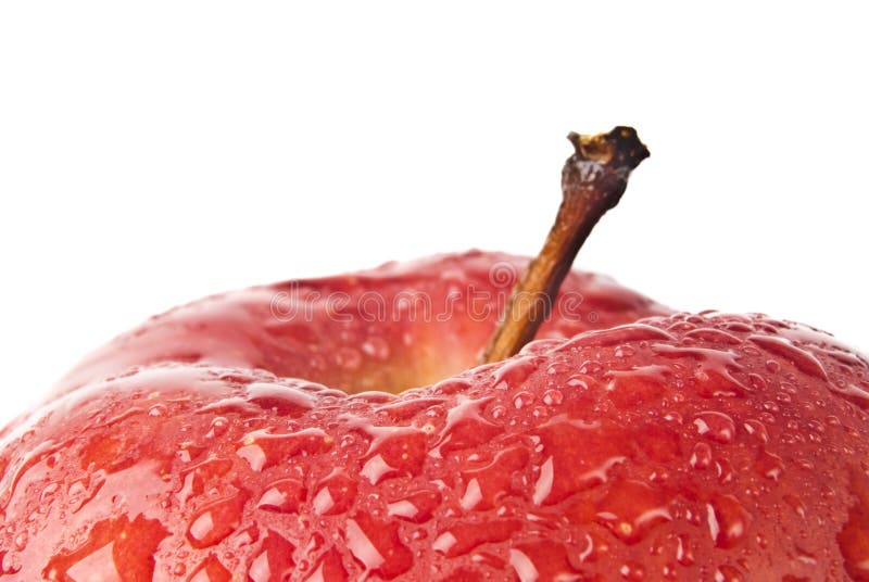 Wet red apple stock photo. Image of food, fruity, juicy - 46135730