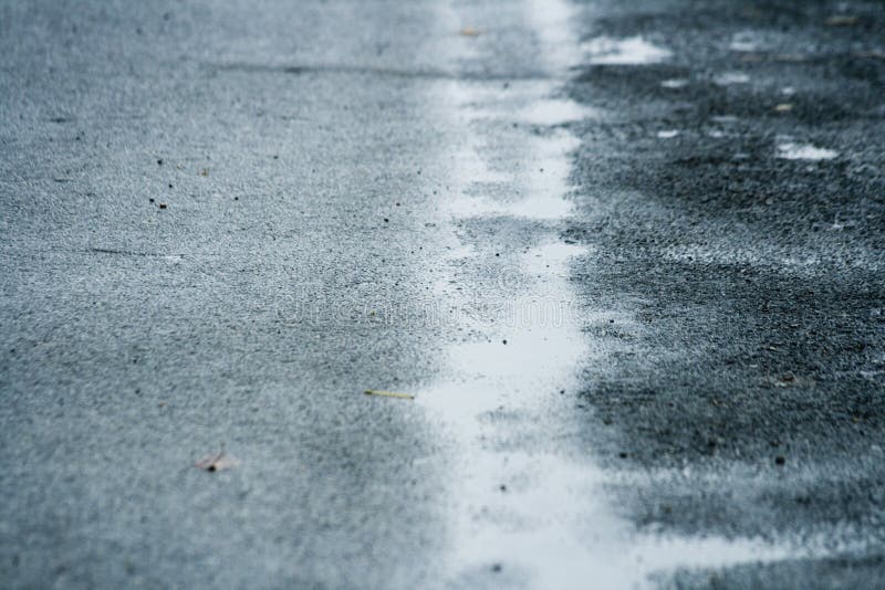 Wet road stock image. Image of precipitation, town, concrete - 3631863
