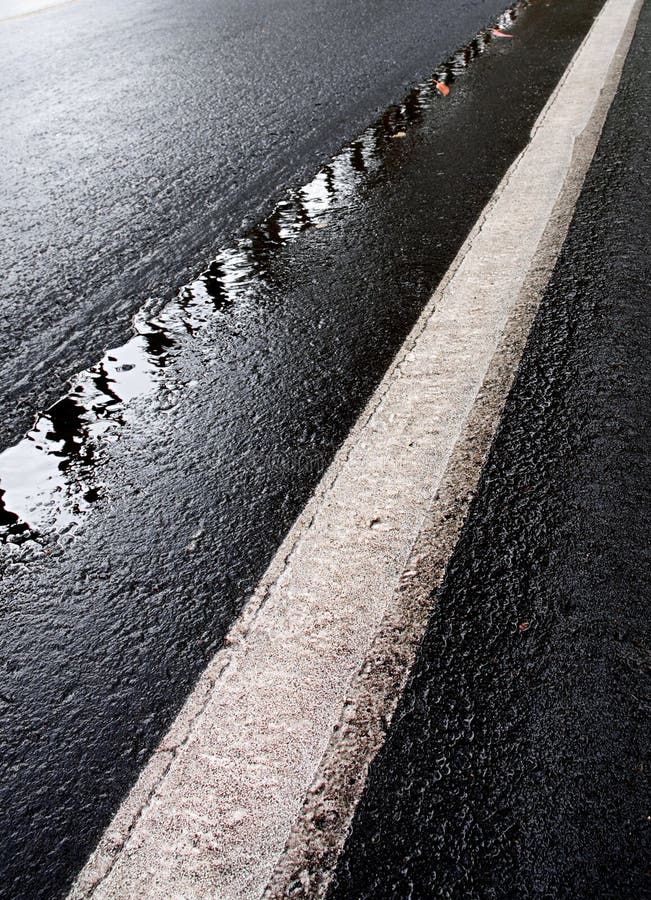 Wet road stock photo. Image of drive, route, highway, road - 6755240