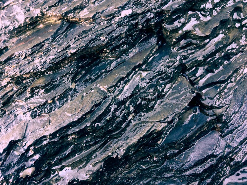 Wet Rock, Stone Formations As Background Stock Photo - Image of black ...