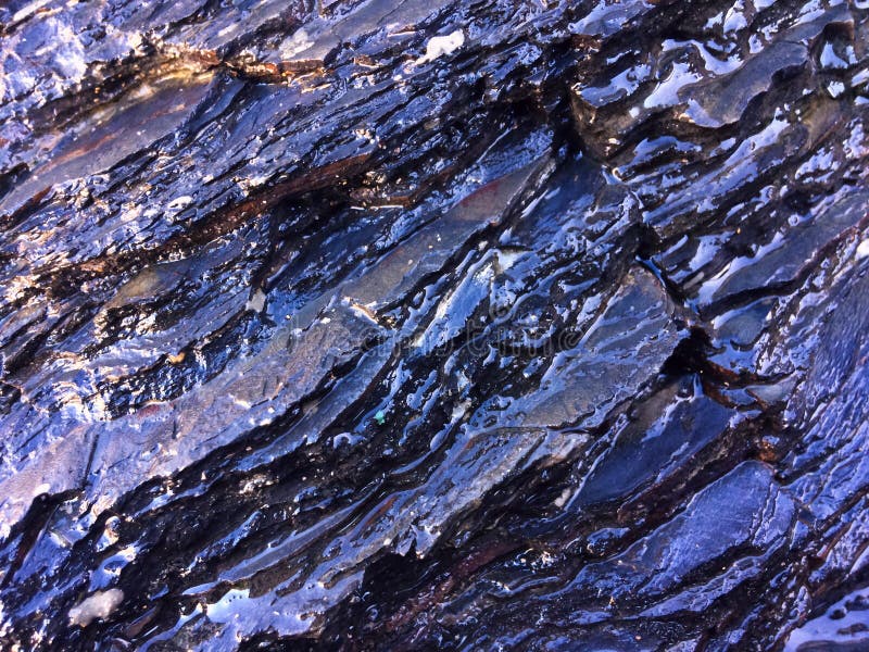 Wet Rock, Stone Formations As Background Stock Photo - Image of texture ...