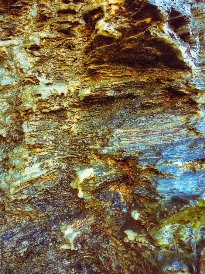 Wet Rock, Stone Formations As Background Stock Image - Image of ...
