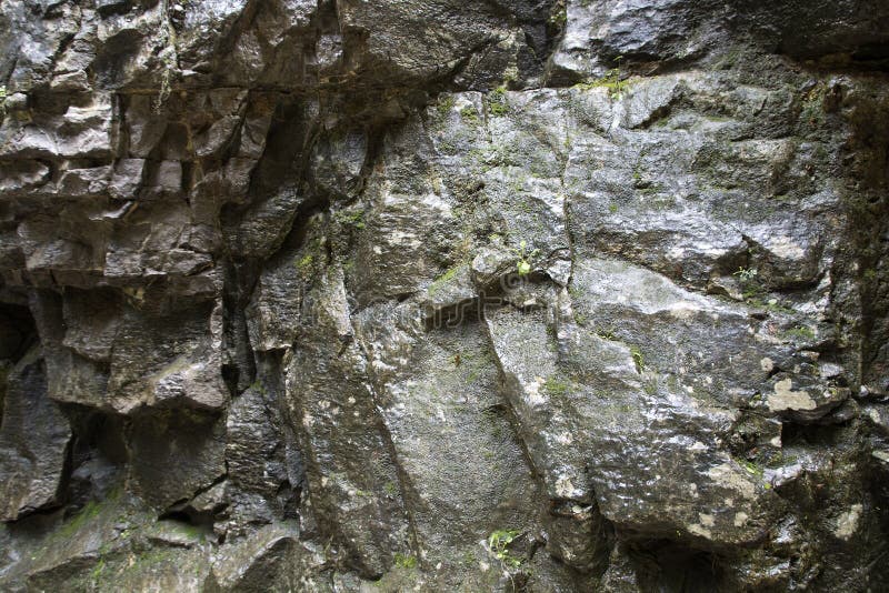 The wet rock walls stock photo. Image of light, dark - 78494824