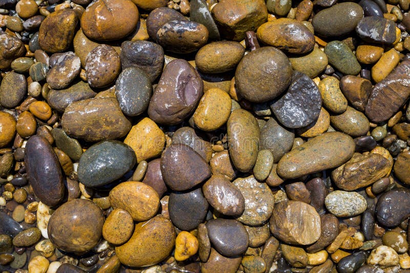 Round river rocks stock image. Image of collection, hard - 9211285
