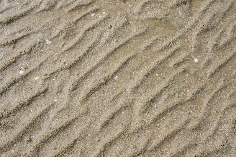 Wet Sand Pattern of a Beach in Thailand, Background Stock Photo - Image ...