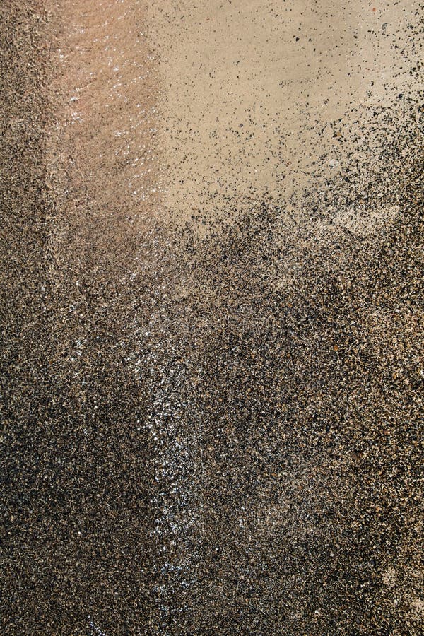 Wet Sand Washed by Sea Tide Stock Photo - Image of lake, seascape: 42068310