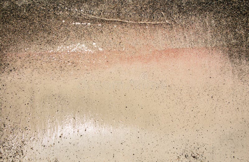 Wet Sand Washed by Sea Tide Stock Photo - Image of background, movement ...