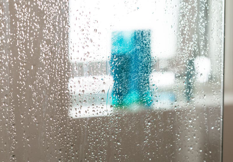 Wet shower screen stock image. Image of cleaning, conditioner - 135533121