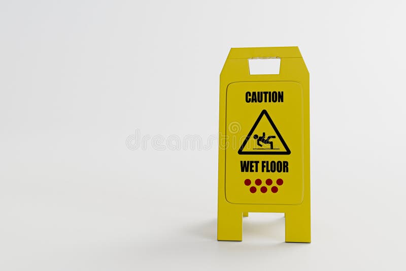 Wet Sign Isolated on White Background Stock Illustration - Illustration ...