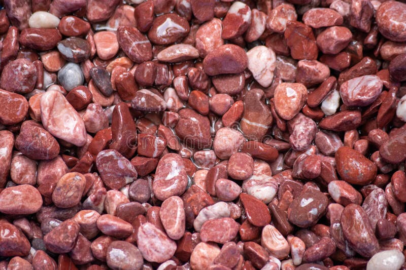 Wet Small red rocks stock photo. Image of small, rock - 279811320