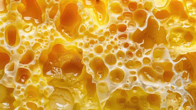 Wet Sponge Texture Contrasts Vividly, Ai Generated Stock Illustration ...