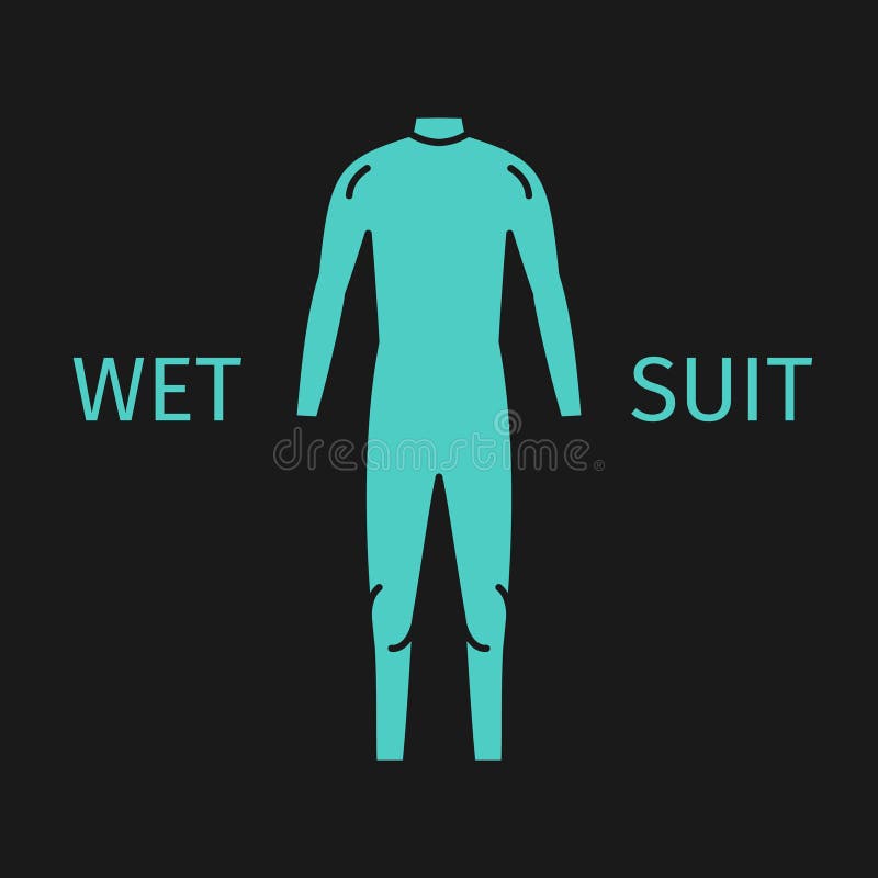 Wet suit icon stock vector. Illustration of body, color - 81784045