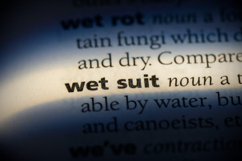 Wet suit stock image. Image of highlight, focus, thesaurus - 161578633