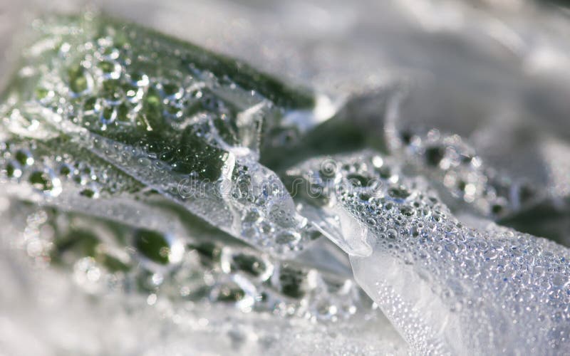 Wet Surface of the Polythene Stock Image - Image of rain, litter: 153195917