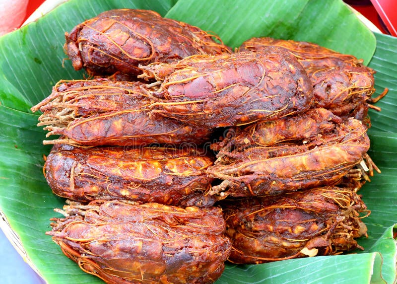 Wet Tamarind for Cooking Against Banana Leaf Stock Image - Image of ...