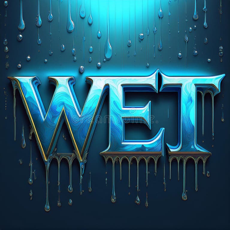 Wet Text Effect Stock Illustrations – 3,246 Wet Text Effect Stock ...