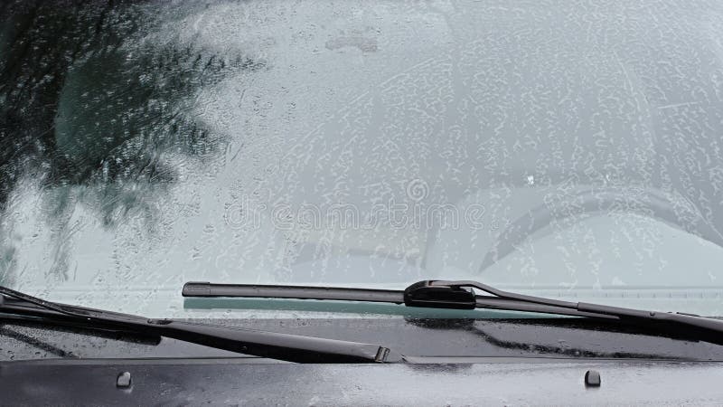 Wet Windshield stock photo. Image of windscreen, warming - 219250596