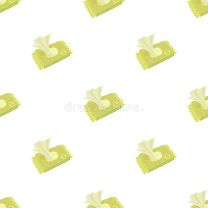 Wet Wipe Pack Pattern Seamless Vector Stock Vector - Illustration of ...