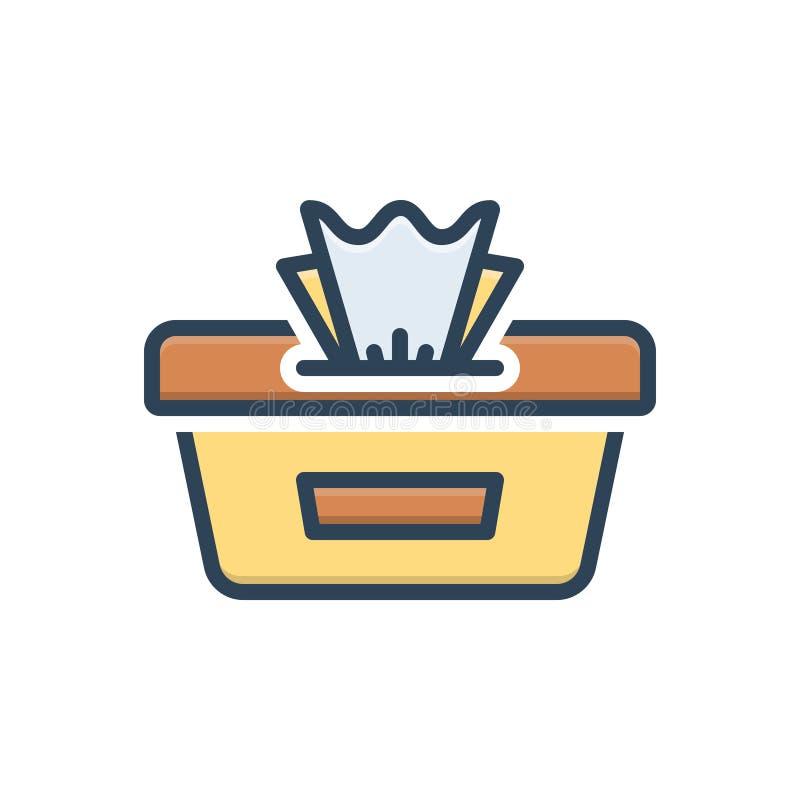 Color Illustration Icon for Wet Wipes, Health and Baby Stock ...