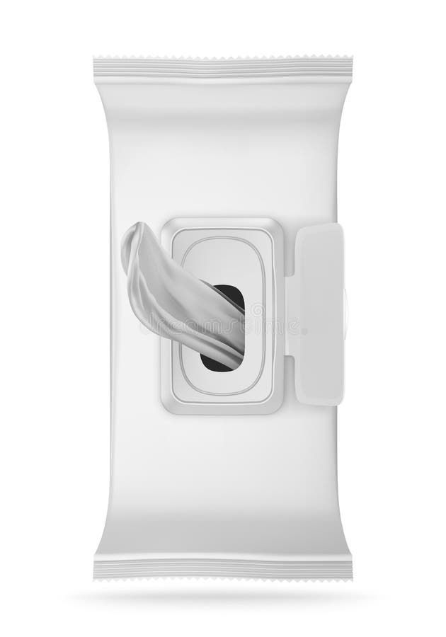 Wet wipes in package box stock vector. Illustration of cosmetics ...