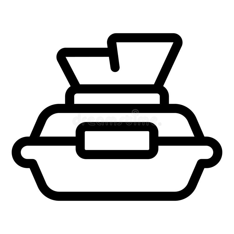 Wet Wipes Package with Open Lid for Cleaning Stock Vector ...