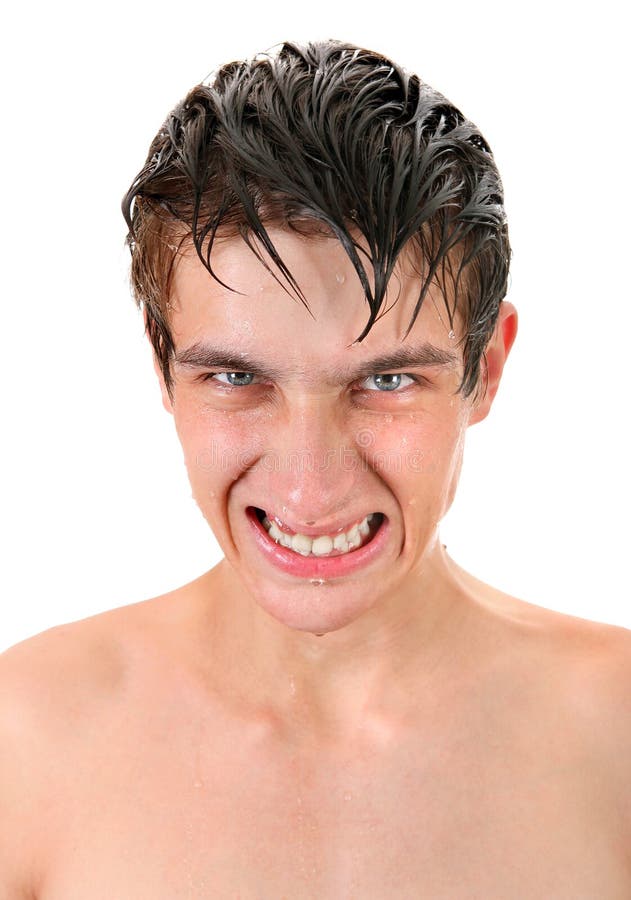 Wet Young Man stock photo. Image of soggy, caucasian - 67219308