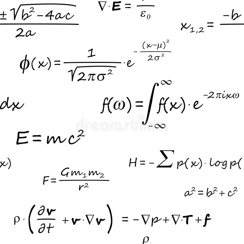 Wetenschappelijke Formules En Berekeningen In Fysica En Wiskunde Op ...