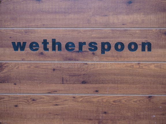 Wetherspoon Pub Sign in Dundee Editorial Image - Image of business ...