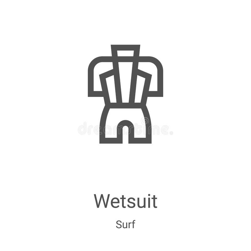 Wetsuit Icon. Linear Vector Illustration from Summer Collection ...