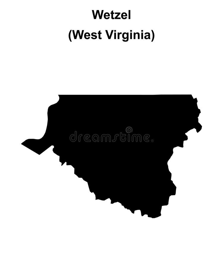 Wetzel outline map stock vector. Illustration of region - 361878170