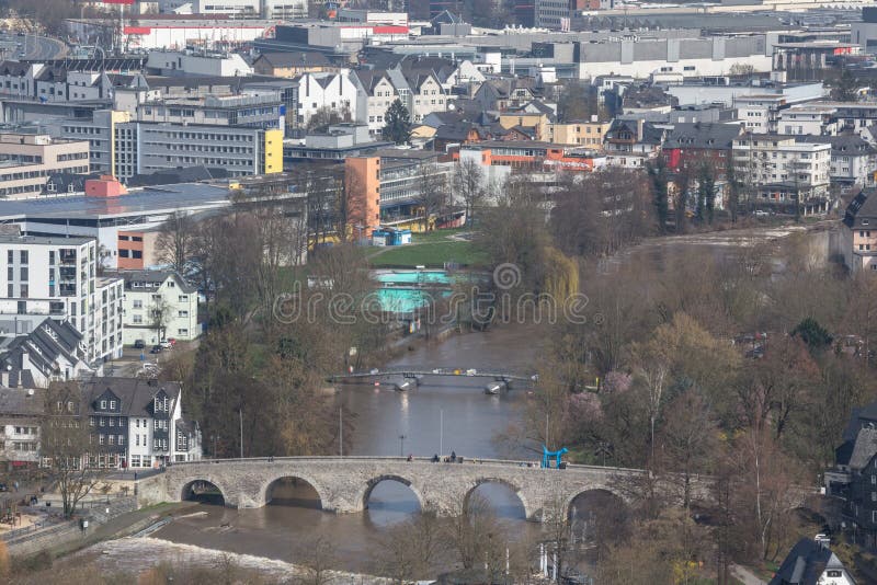 Wetzlar germany from above stock image. Image of town - 69911805