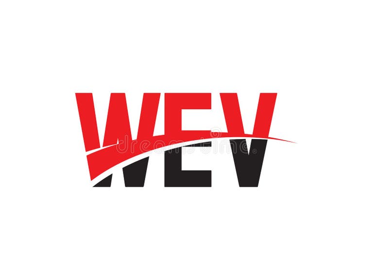 WEV Letter Initial Logo Design Vector Illustration Stock Vector ...