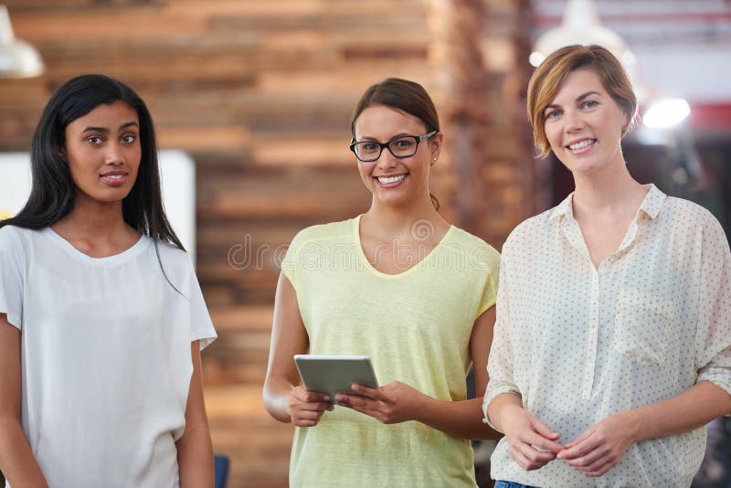 Weve Got Confidence and Creativity in Our Side. Portrait of a Team of ...