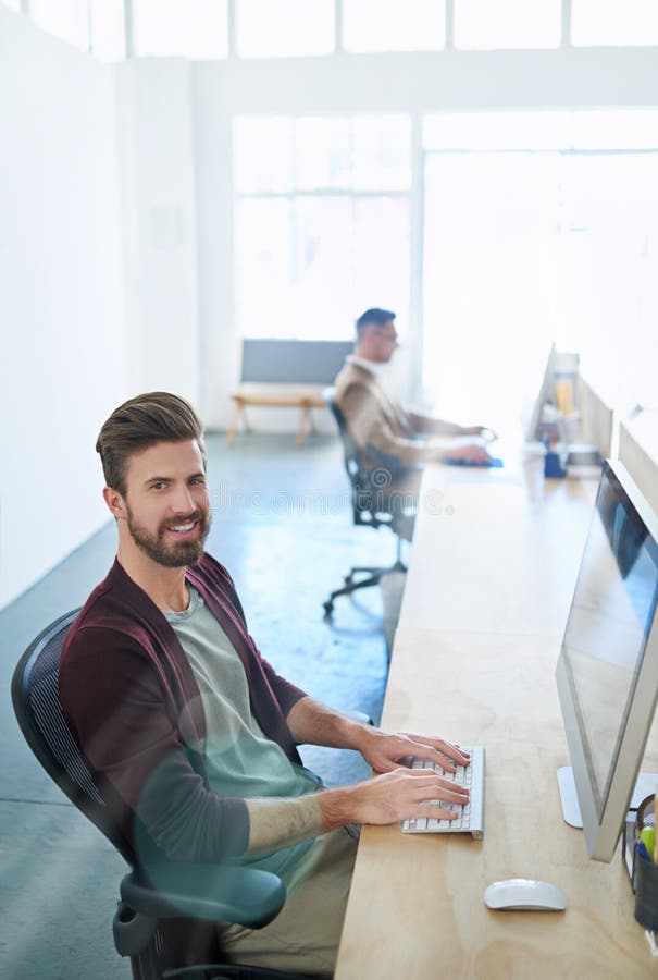 Weve Got this Project. a Designer at Work in an Office. Stock Image ...